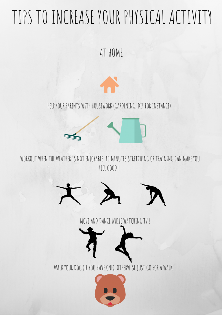 Tips to increase your physical activity - Tackling Adolescent Obesity
